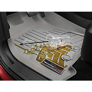 WeatherTech Custom Fit FloorLiners for Escalade ESV, Suburban, Tahoe, Yukon XL, Escalade-V - 2nd Row (4416322), Black