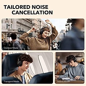 Soundcore by Anker Life Q30 Hybrid Active Noise Cancelling Headphones with Multiple Modes, Hi-Res Sound, Custom EQ via App, 40H Playtime, Comfortable Fit,Connect to 2 Devices (Renewed)