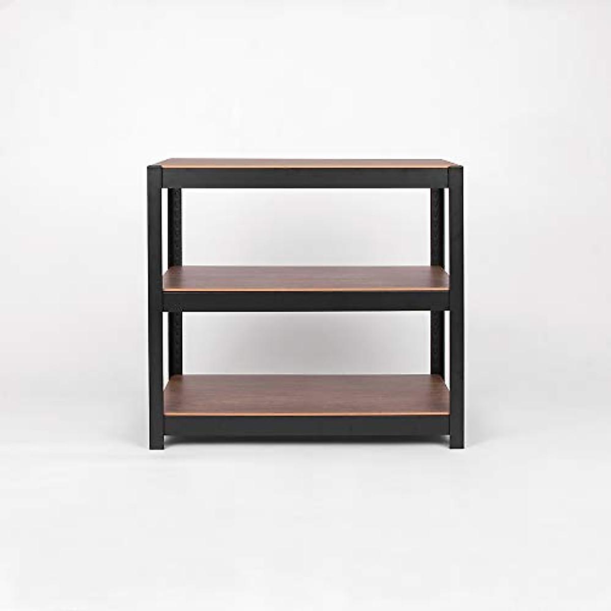 KEPSUUL Black 3 Tier Customizable Storage Shelving Unit Heavy Duty Modular Metal Organizing Utility Rack Shelves for Garage, Kitchen, Pantry, Office, Closet, Bedroom 32.1" W X 16.4" D X 29.75" H