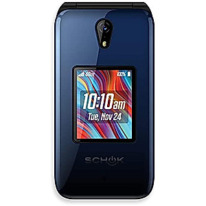 Schok Classic Flip Unlocked GSM/Verizon Phone - (Exchangeable Covers: Blue/Red)
