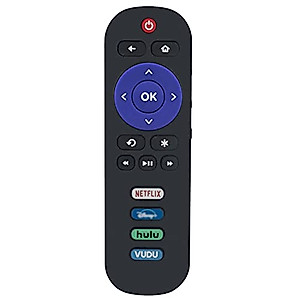Replacement Remote Control Applicable for TCL Roku TV 65S421 43S421 75S431 65S431 55S431 55S421 50S421 55S20 43S431 75S421 32S331 50S431 50S425 75R615 50S527 43S525 43S425 55S425 32S327 55S527 32S325