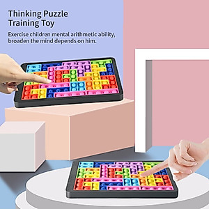 Hapencen Puzzle Game Pop It Fidget Jigsaw Toys,Push Bubble Silicone Sensory Fidget Toys Parent-Child Toys, Block to Anxiety & Relief Stress for Kids Adults or Autism Special Needs