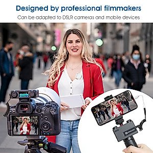 Hollyland Lark 150 Wireless Lavalier Microphone with Charging Case, Lapel Mic with 3 Audio Modes, 18H Battery, 330ft (100m) Range, 5ms Latency, Compatible with Camera, Android, PC, Black