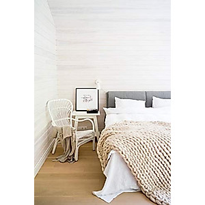 MLMGUO Knitted Throw Blanket for Sofa,Handmade Knit Chunky Blanket Throw Sofa Throw for Gift Sofa Bed,Chunky Knit Blanket(Camel 40"x60")