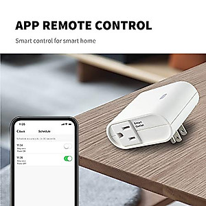 Z-Wave Smart On/Off Light and Appliance Plug, Dual Outlet Plug-in, 1 Alway-On+ 1 Smart Switch, Zwave Hub Required, Works with SmartThings, Wink