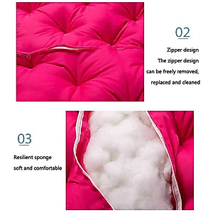 Cranese Hanging Basket Seat Cushion Mattress,Indoor Outdoor Swing Chair Cushion Pad,Thicken Round Egg Louger Cushion Pillow for Rocking Chair Hammock Beibai A 60x60cm(24x24inch)