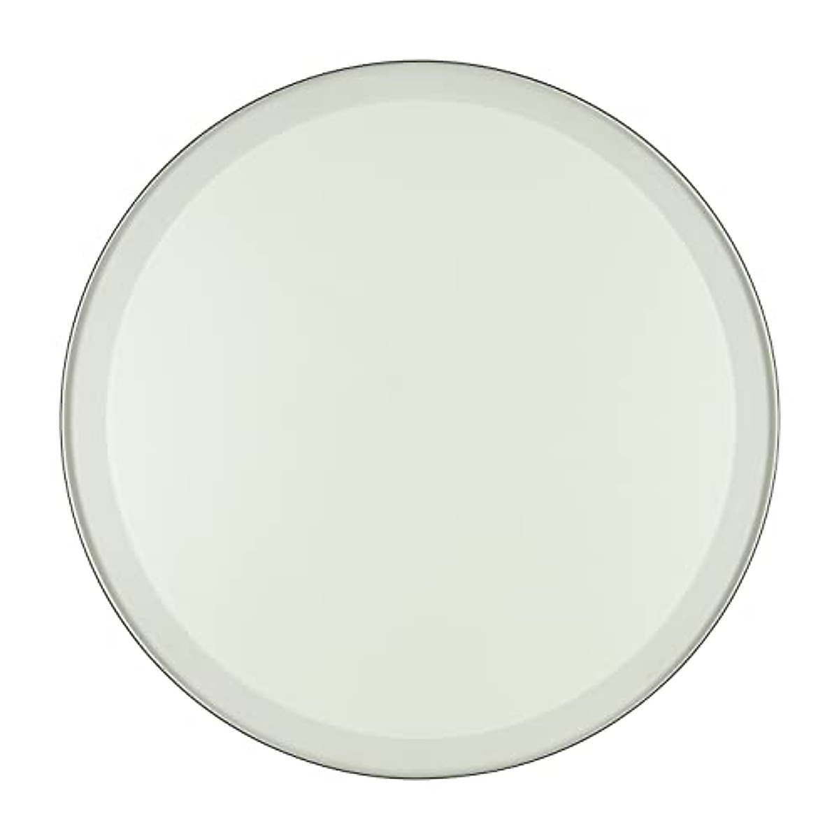 Pro Safe Glass 23" Round Tempered Clear Glass Table Top - 1/2" Thick with Bevel Edge