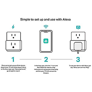 Kasa Smart Plug Mini, Smart Home Wi-Fi Outlet Works with Alexa & Google Home, Wi-Fi Simple Setup, No Hub Required – A Certified for Humans Device (HS105)