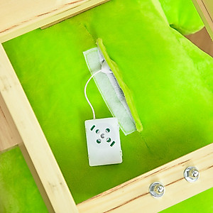 Qaba Baby Rocking Horse Kids Interactive 2-in-1 Plush Ride-On Toys Stroller Rocking Dinosaur with Wheels and Nursery Song