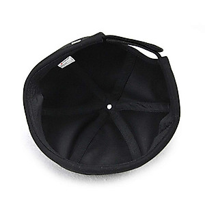 Zegoo Men Women Skullcap Beanie Worker Sailor Cap Rolled Cuff Retro Brimless Outfit Hat Black