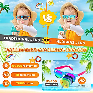 24 Pack Kids Sunglasses Bulk,Kids Sunglasses Party Favor,Neon Sunglasses with UV400 Protection,Boys Girls Age 3-8,Goody Bag Favors,Beach Pool Birthday Graduation Party Supplies,Great Gift for Kids
