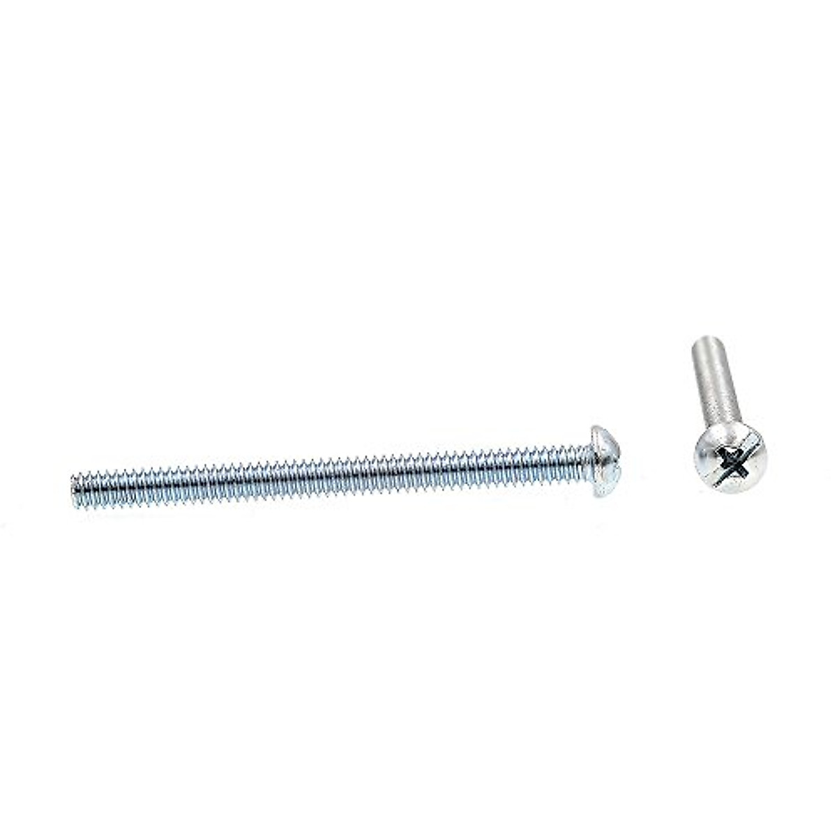 Prime-Line 9004804 Machine Screw, Round Head, Slotted/Phillips Combo, #10-24 X 2-1/2 in, Zinc Plated Steel, Pack of 50