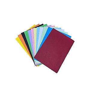 Construction Paper Pack, 120Sheets Heavy Duty Construction Paper Color Copy Paper for Crafts & Art, A4, 12 Assorted Colors, 120 GSM (21 * 30cm/ 11.8"*8.5")