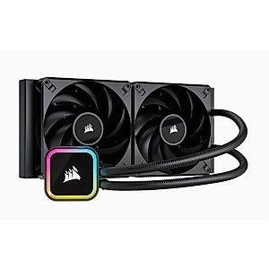 Corsair iCUE H115i RGB Elite Liquid CPU Cooler (16 Dynamic RGB LEDs, 140mm AF Elite Series FDB Fans, 280mm Radiator, iCUE Software Compatible, LGA 1700, 1200, 115X, 2066, and AM4 Sockets) Black