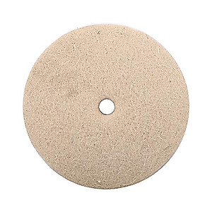 Mini Wheel Buffer 4 Inch Polishing Buffing Wheel, Wool Felt Metal Polishing Accessories Round Wheel Wool, 1 Inch Thickness