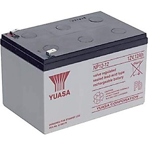 Yuasa Genuine NP12-12 12 Volt 12 AmpH SLA Battery with F2 Terminal