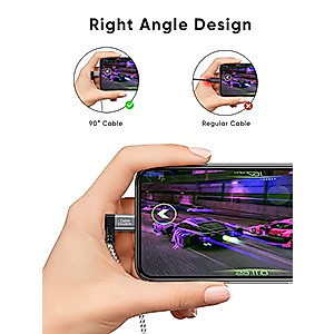 CableCreation Angle Micro USB Cable, [2-Pack] 10 Feet Left Angle Micro USB 2.0 Braided Cable, 90 Degree Vertical Left USB 2.0 A Male to Micro USB Male with Aluminium Case,3 Meters, Space Gray