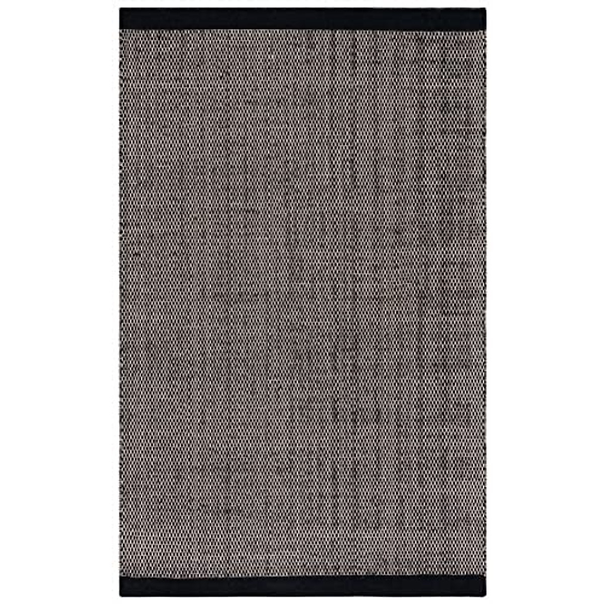 Safavieh Vermont Collection 4' x 6' Black VRM807Z Handmade Wool Entryway Living Room Foyer Bedroom Accent Rug