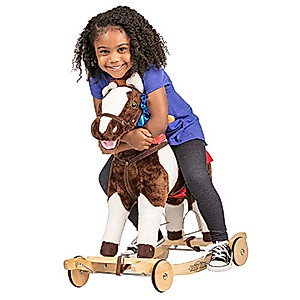 Rockin' Rider Admiral 2-in-1 Horse Brown Large