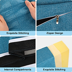 ROFIEJOX Custom Bench Cushion- Custom Size, Shape, Color, Piping for Indoor/Outdoor Furniture Cushions, Comfortable Window Seat Cushion, Waterproof Non-Slip Garden Boat RV Bench Cushions