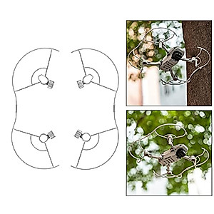 Xiaojikuaipao Propeller Guard, PRO Drone Quadcopter Accessory for DJI Mavic Mini 2, Grey, Set of 4