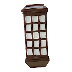 DOITOOL Outdoor Wall Sconce LED Sensor Light Decorative Outdoor Solar Lights Light Sensor Lights Wall Mounted Solar Lights Solar Path Lights Wall Lamp Induction Street Light White