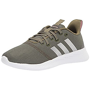 adidas Women's Puremotion Running Shoe, Focus Olive/Matte Silver/Wonder Mauve, 7