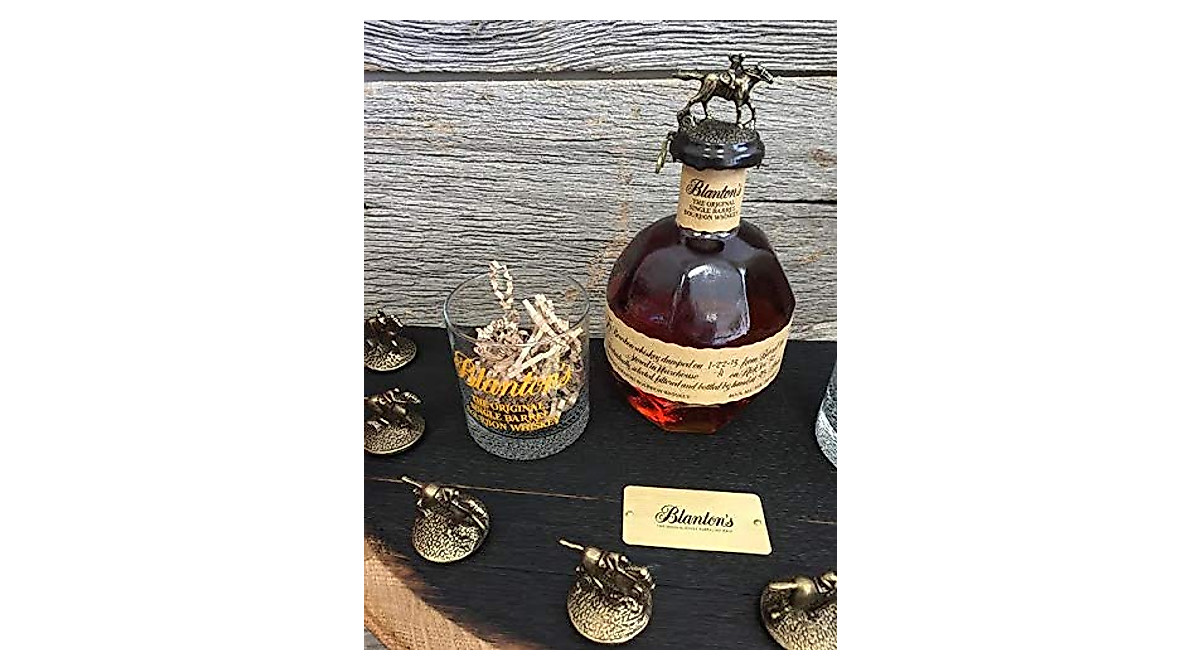 Blanton's Bourbon Half Barrel Head Stopper Display - Authentic Decor
