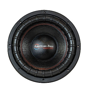 American Bass XFL-1522 15" Inch Subwoofer, 1500 Watts RMS/3000 Watts Max Power, 1.4″ Inch Wide 3-Layer Foam Surround, Dual 2 Ohm Voice Coils with 200 Oz. Total–Double Stacked High-Enery Magnets