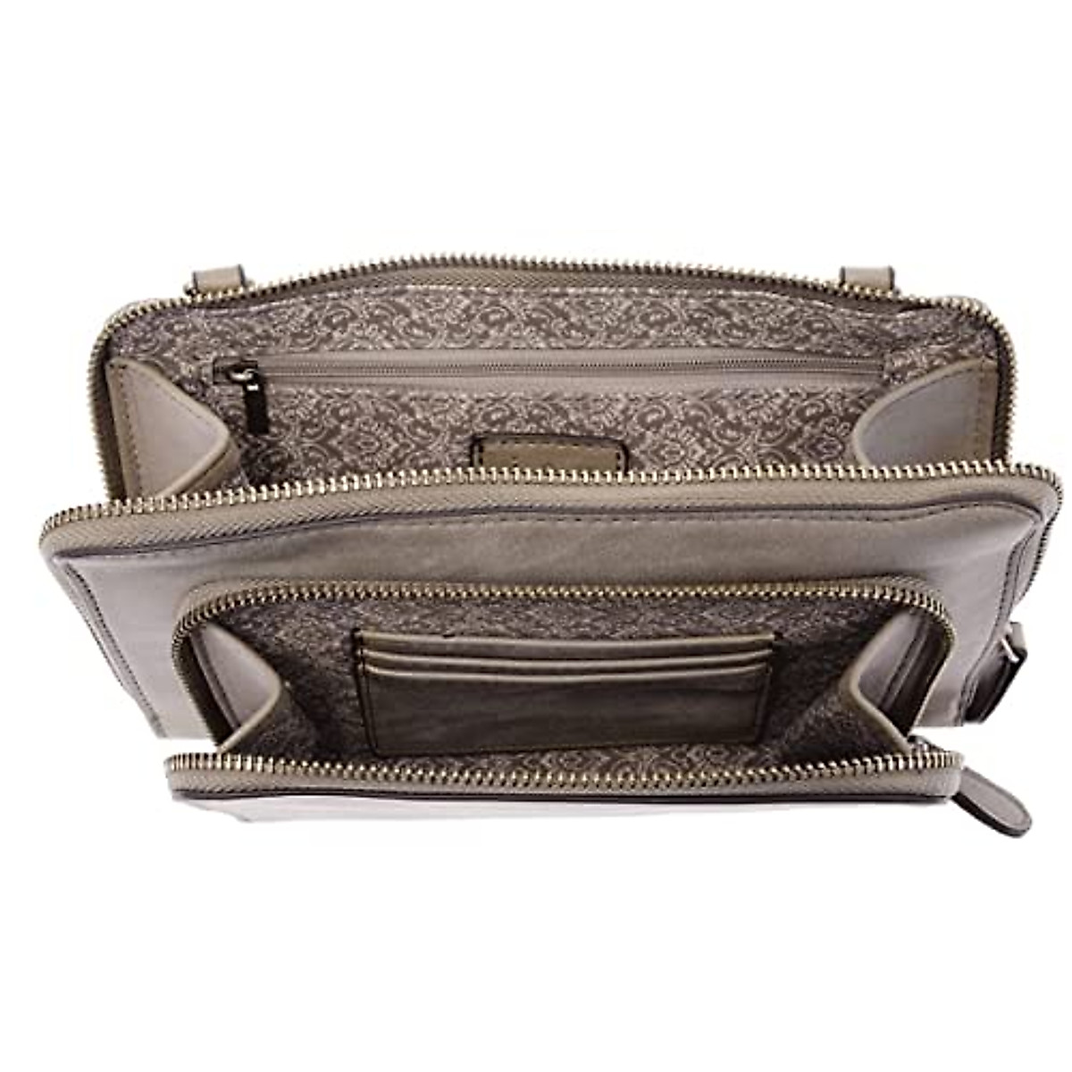 Joy Susan Women’s Brushed Mini Convertible Zip Around Wristlet