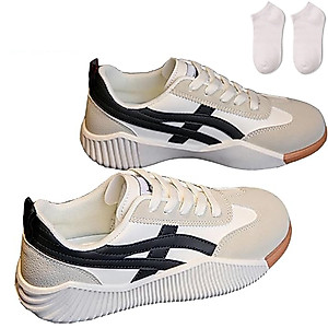 Kulavo Orthopedic Shoes, Vintage Orthopedic Shoes for Women Light Breathable Arch Support Platform Sneakers (Black, Adult, Women, 8, Numeric, US Footwear Size System, Medium)