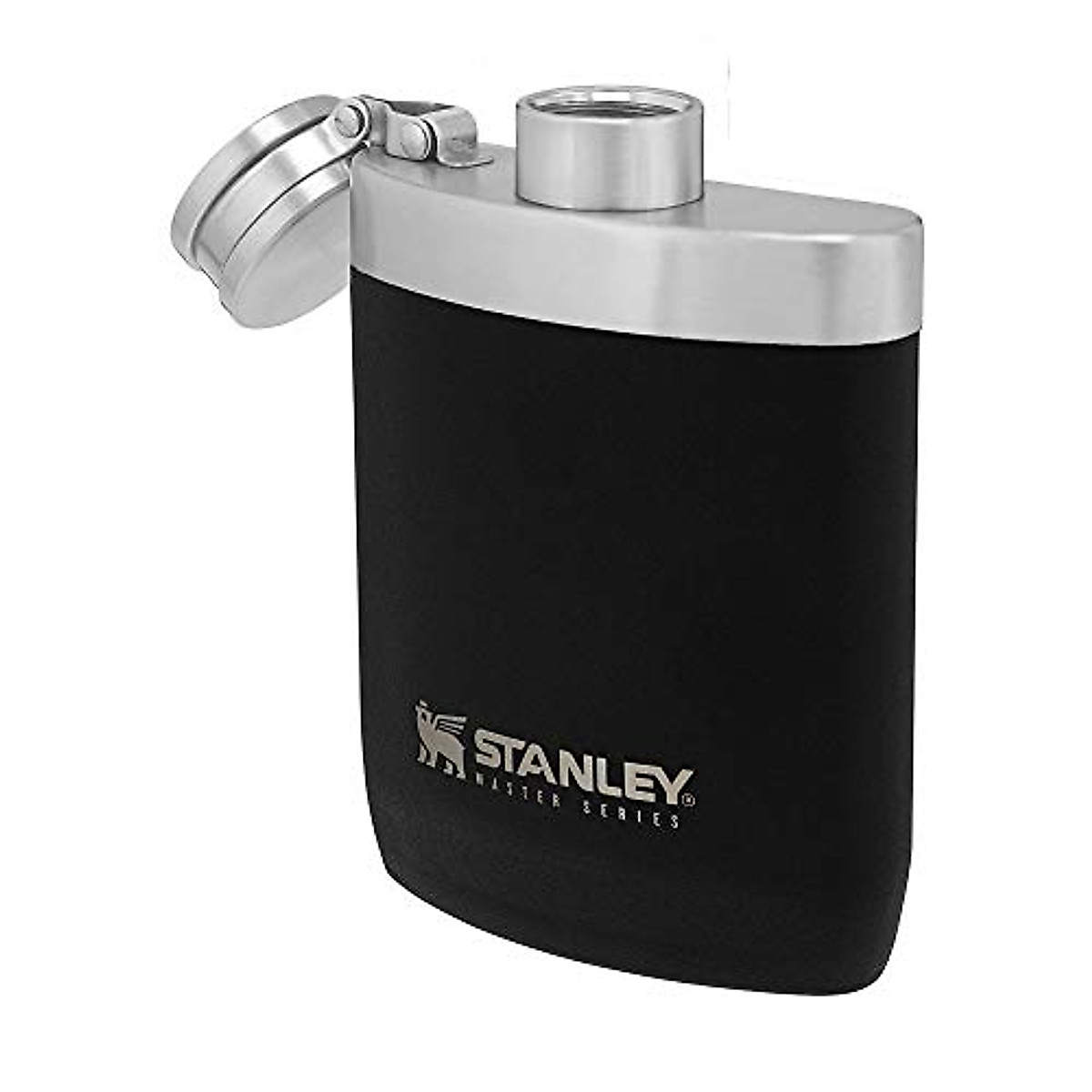 Stanley Master Flask 8oz with Never-Lose Cap, Wide Mouth Stainless Steel Hip Flask for Easy Filling & Pouring, Insulated BPA-Free Leak-Proof Flask