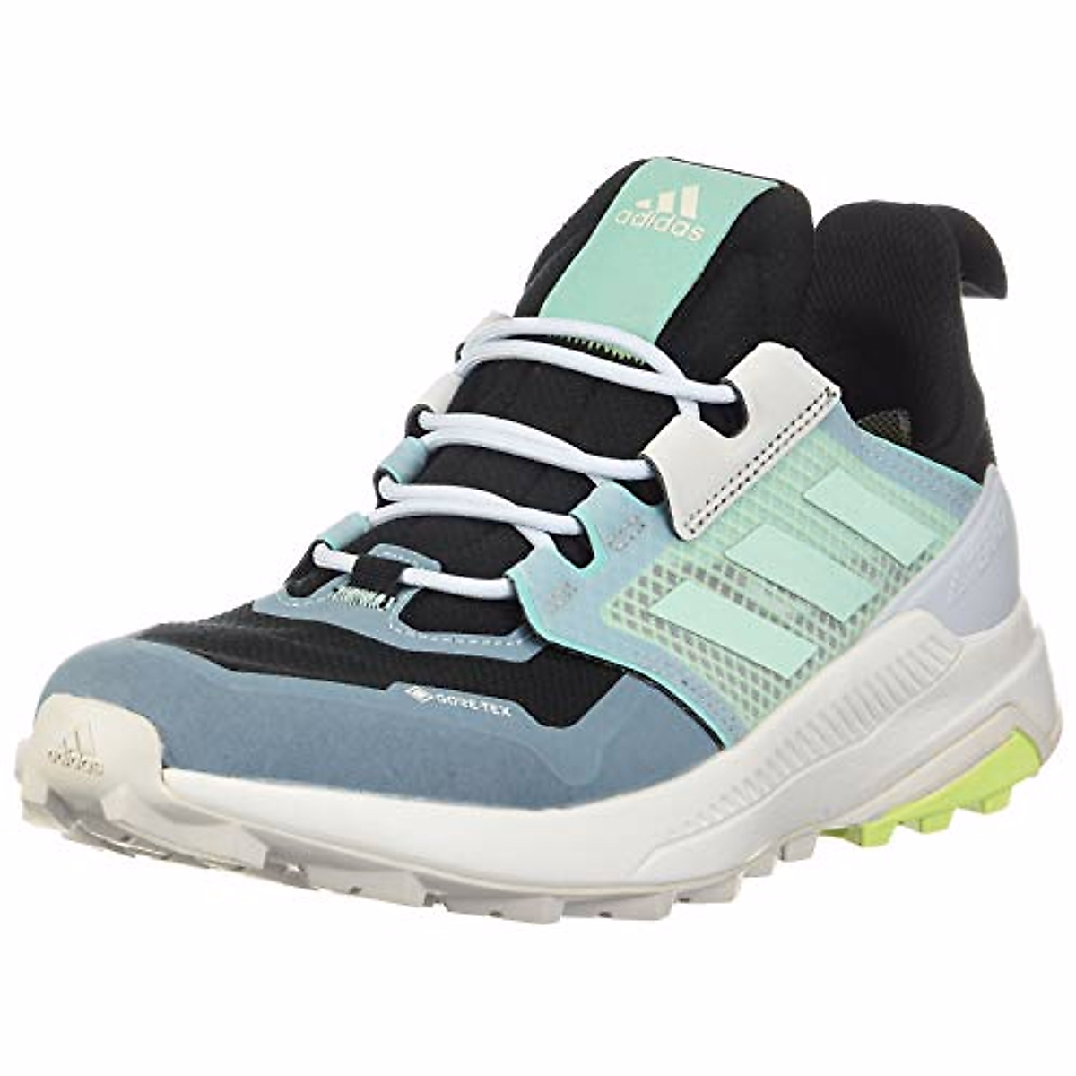 adidas Women's Terrex Trailmaker Gore-TEX Hiking Shoes, Core Black/Clear Mint/Acid Mint - 8.5