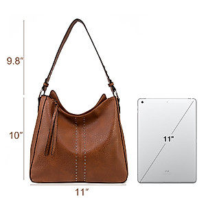 Montana West Hobo Bag for Women Designer Purses and Handbags Shoulder Bags with Guitar Strap,MWC-128ABR