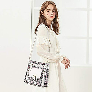 KL928 Crossbody Bags for Women Shoulder Purses and Handbags, L-white