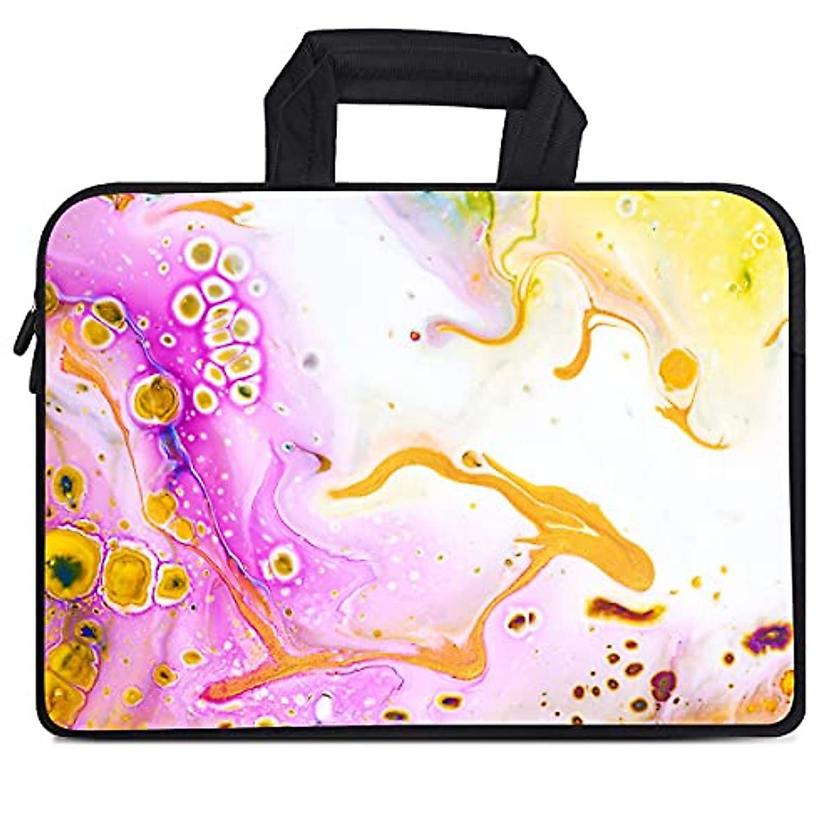 13.3-14 Inch Chromebook Laptop Sleeve Case Laptop Carrying Bag Compatible with HP 14" HD Laptop/Acer Aspire 3 Slim Laptop/Lenovo IdeaPad 3i 14 Laptop/Dell Latitude 7480 14in FHD(Pink Marble)