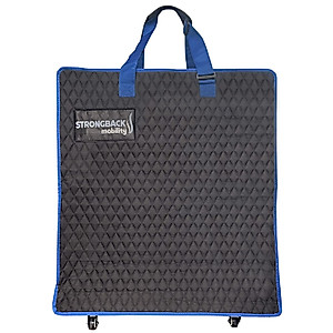 Strongback Mobility Wheelchair and Transport Chair Storage Bag-Cover for Car and Airplane Traveling, Black, Large