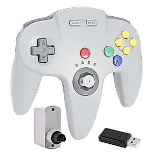 iNNEXT Wireless Classic N64 Controller, Game pad Joystick for N64 NSO - Plug & Play