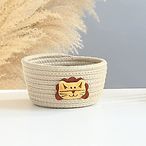 Storage Basket, Storage Baskets Ornamental Animal Featured Nordic Style Animals Hand Woven Storage Basket for Sundries Storage Tray Ornamental