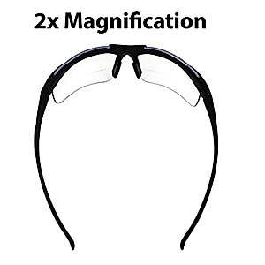 Global Vision Two Pairs of Apex 2.0 Bifocal Safety Glasses, One Pair with Clear Lenses and One with Smoked