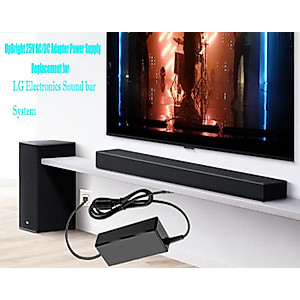 UpBright 25V AC/DC Adapter Compatible with LG Electronics SH4 2.1ch 300W 360W SK5Y SK6Y SK8Y NB3732A NB4533A NB3540 NB3730A NB4530 NB5540 NB5541 AS851 LAS851M DA-50F25 DA-38A25 EAY62909702 Soundbar