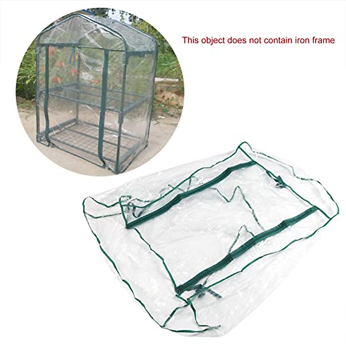Portable Greenhouse Instant Pop-up Fast Setup Indoor Outdoor Plant Gardening Green House Canopy (Not Included The Iron Stand)