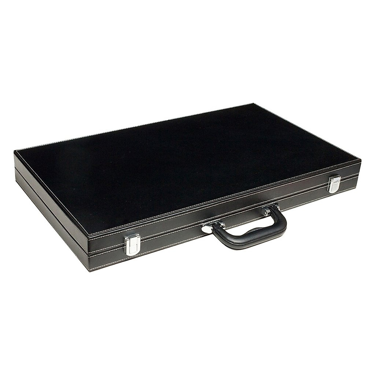 21" Tournament Backgammon Set - Velvet Playing Field, Large Black Board