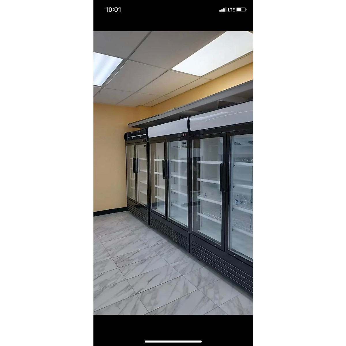 51" glass door merchandiser refrigerator beverage cooler swing door