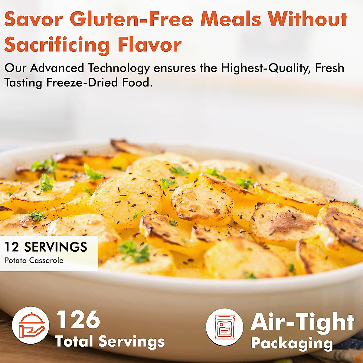 Numanna No-Gluten Family Pack Bucket 126 Servings Breakfast, Lunch, Dinner Meals Non-Gmo, No Msg, No Added Preservatives Easy to Prepare Emergency Survival Food Made in USA 25 Year Shelf Life