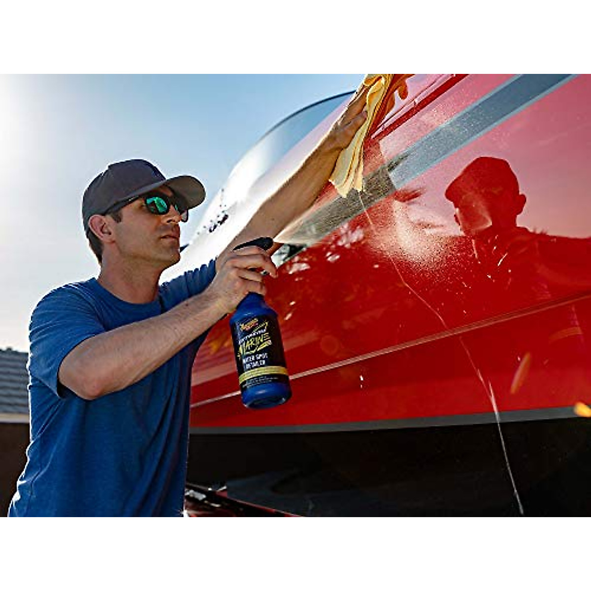 Meguiar's M180232 Extreme Marine Water Spot Detailer - 32 Oz Spray Bottle
