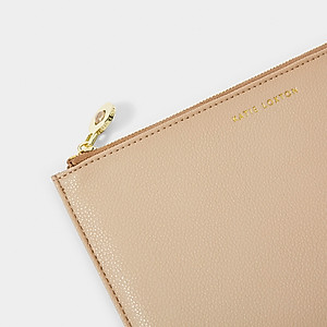 KATIE LOXTON Wellness Secret Message Friends To Make Every Moment Amazing Everyone Needs An Auntie Womens Slip Pocket Clutch Pouch Taupe