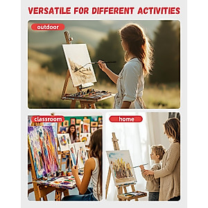 Simetufy 24 Pack 9 x 12 inch Canvas Boards for Painting- 8oz Gesso Primed Acid-Free 100% Cotton Canvas Panels for Acrylics Oil Watercolor Tempera Paints