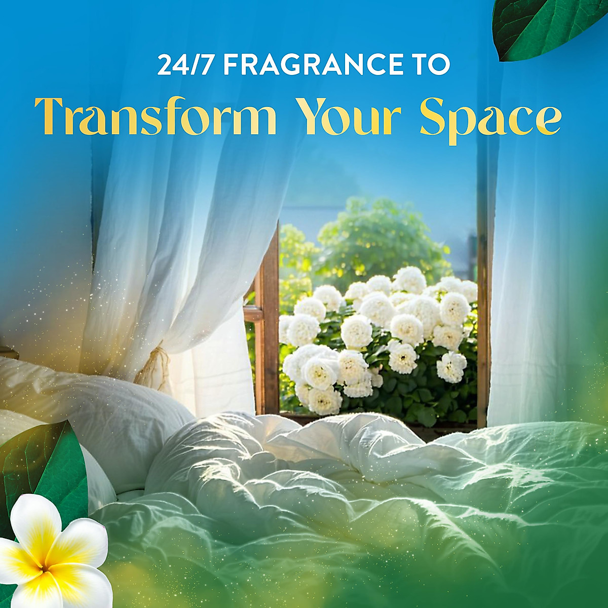 Air Wick Plug in Scented Oil Refill, 5ct, Fresh Linen, Essential Oils, Air Freshener