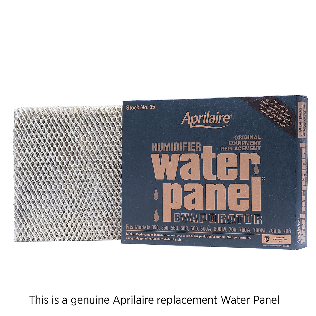 Aprilaire 413 Replacement Air Filter for Aprilaire Whole Home Air Purifiers, Healthy Home Allergy Filter, MERV 13 (Pack of 2) + 35 Replacement Water Panel for Aprilaire Whole House Humidifier Models
